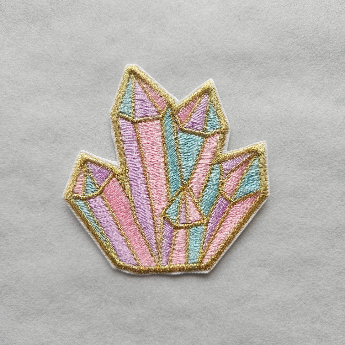 Crystal Pastel Embroidered Iron On Patch – LashleyCreations